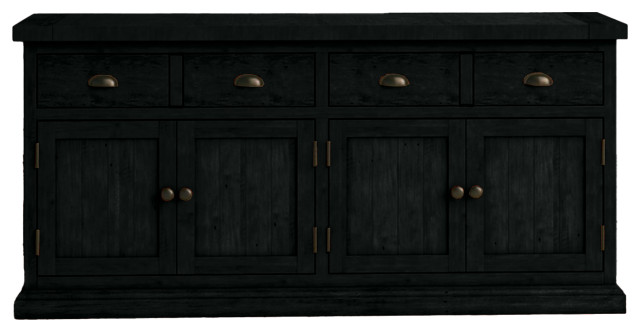 70" Rustic Sideboard Buffet - Farmhouse - Buffets And Sideboards - by ...