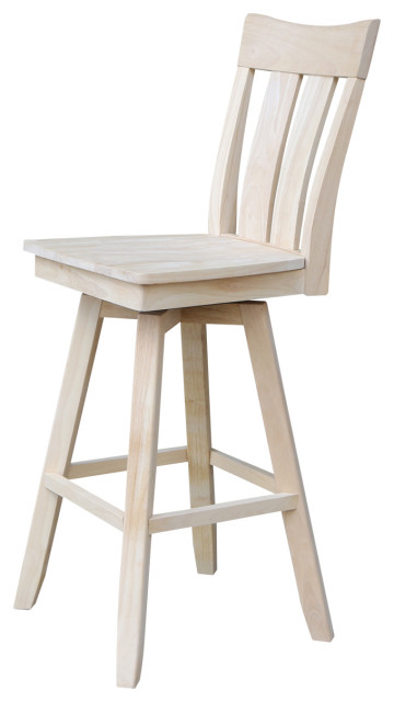 Ava Counter Height Stool - With Swivel, 30 Inch - Transitional - Bar ...