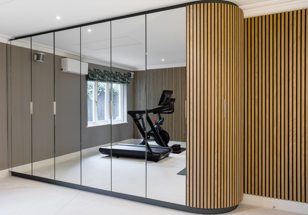BESPOKE MIRRORED CABINETRY AND WALL PANELLING FOR A LUXURY HOME GYM ...