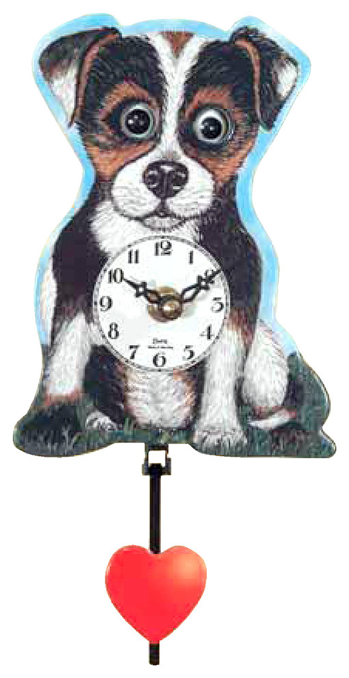 Engstler Battery-Operated Puppy Clock- Mini Size - Contemporary ...