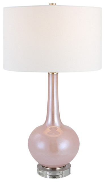 Uttermost Rosa Pink Glass Table Lamp - Contemporary - Table Lamps - by ...