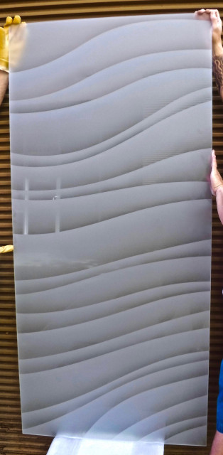 Interior Prehung Door or Interior Slab Door - Dreamy Waves - Primed ...