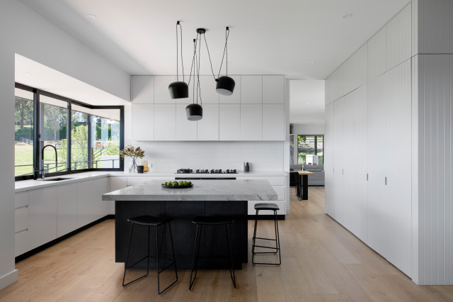 Post & Gable House - Contemporary - Kitchen - Melbourne - by Kirsten ...