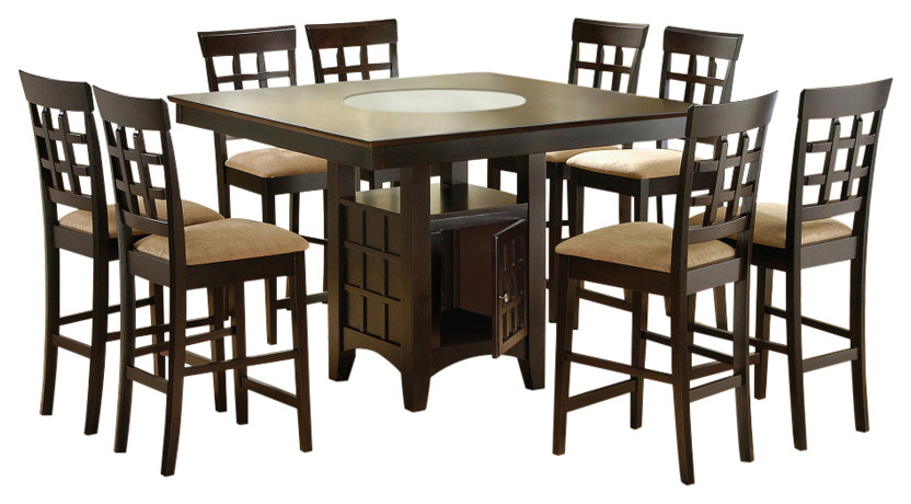 Alique 9-piece Square Counter Height Dining Set Counter Height Dining ...