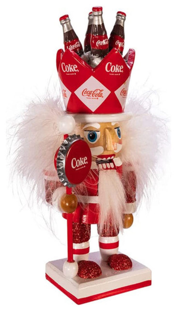Kurt Adler Wooden Coca-Cola Holiday Nutcracker, 8" - Traditional ...