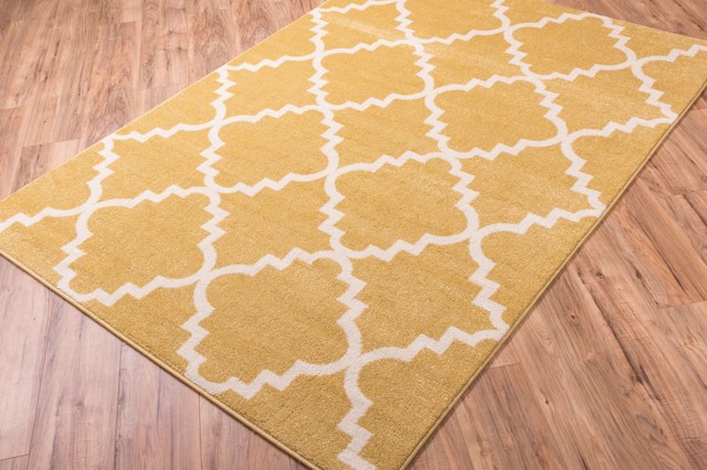 Well Woven Sydney Lulu's Lattice Area Rug, Gold, 2'3" x 3'11 ...