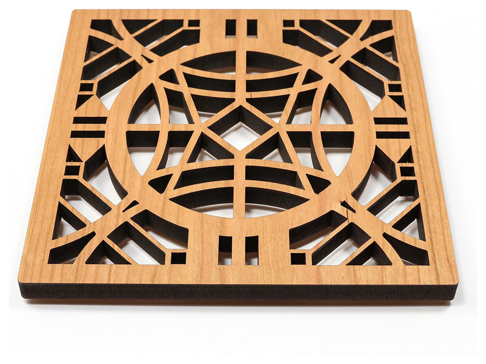 Frank Lloyd Wright Chauncey Williams Hardwood Trivet - Transitional ...