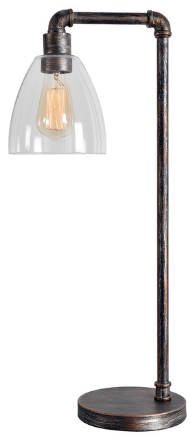 Steam Fitter Desk Lamp - Industrial - Desk Lamps - by Buildcom | Houzz