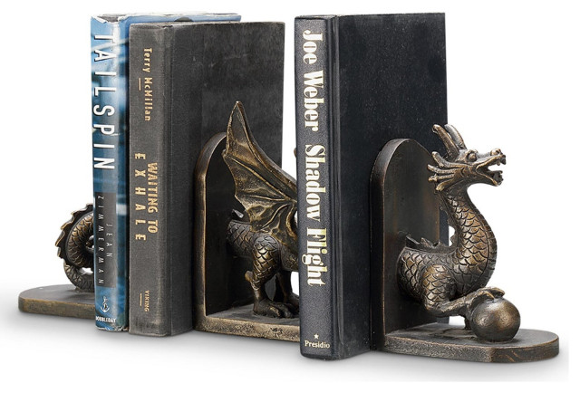 Dragon Bookends - Asian - Bookends - by SPI | Houzz