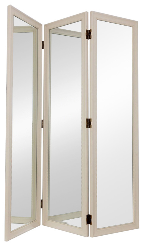 Davin Mirror Room Divider - Transitional - Screens And Room Dividers ...