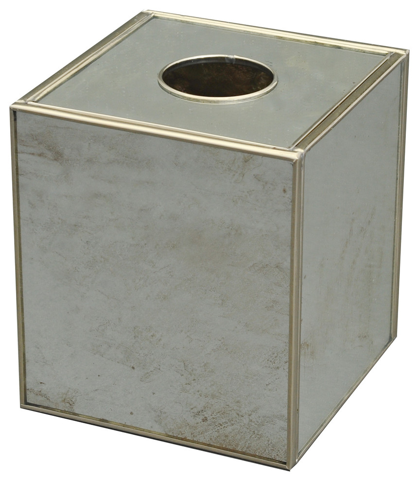 Antique Mirror Tissue Box - Contemporary - Tissue Box Holders - by ...