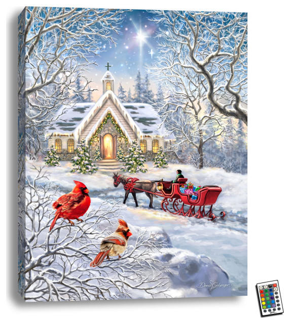 "A Christmas Journey" 18x24 Fully Illuminated LED Wall Art ...