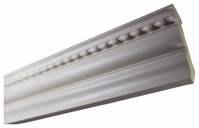 Ornate Cornice White Urethane 94" L Chilton Springs | - Transitional ...