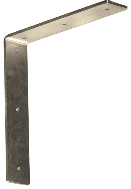 2"x20"x20" Hamilton Steel Bracket, Hammered Black, 2Wx10"Dx10"H ...