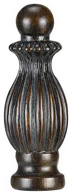 Brown Resin Finial, Finials, Fa-5005B - Transitional - Lighting ...