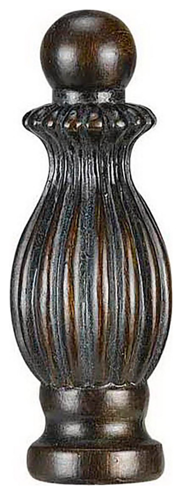 Brown Resin Finial, Finials, Fa-5005B - Transitional - Lighting ...