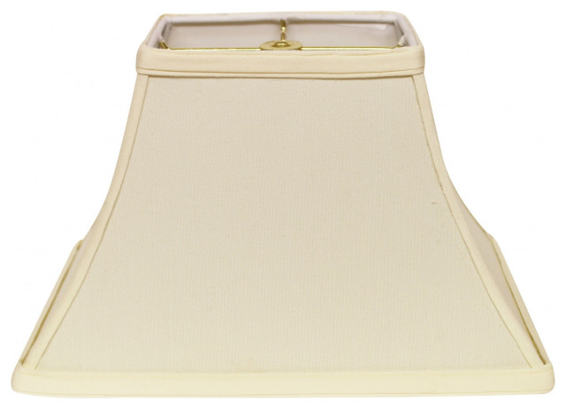 16" Ivory Rectangle Bell No Slub Lampshade - Transitional - Lamp Shades ...