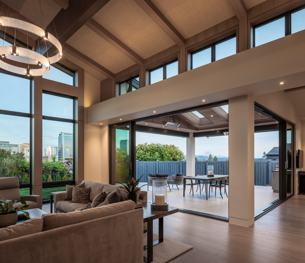 Downtown Bellevue Custom Home | Main Living - Transitional - Living ...