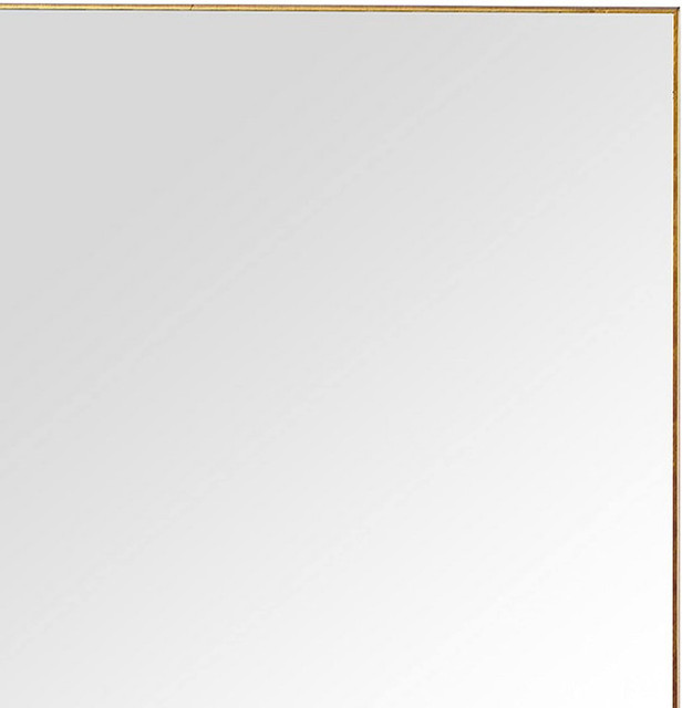 Benzara BM239312 Rectangular Shape Thin Polystyrene Frame Long Mirror ...