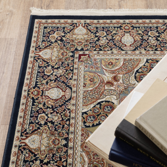 Oriental Weavers Sphinx Masterpiece 1802B Rug, Navy and Multi, 7'10"x10 ...