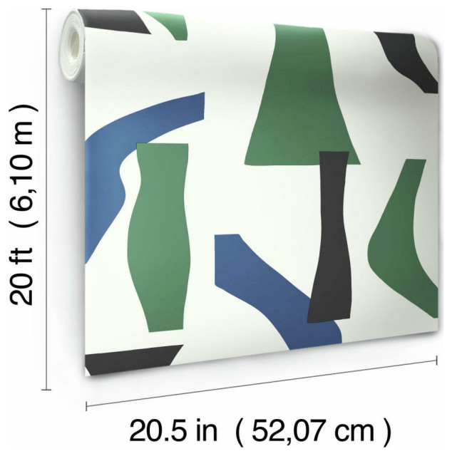 Modernist Peel and Stick Wallpaper - Contemporary - Wallpaper - by York ...