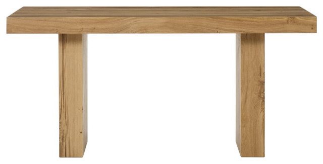 Sonder Living Emelia Dining Table | Natural Oak, 63" - Transitional ...
