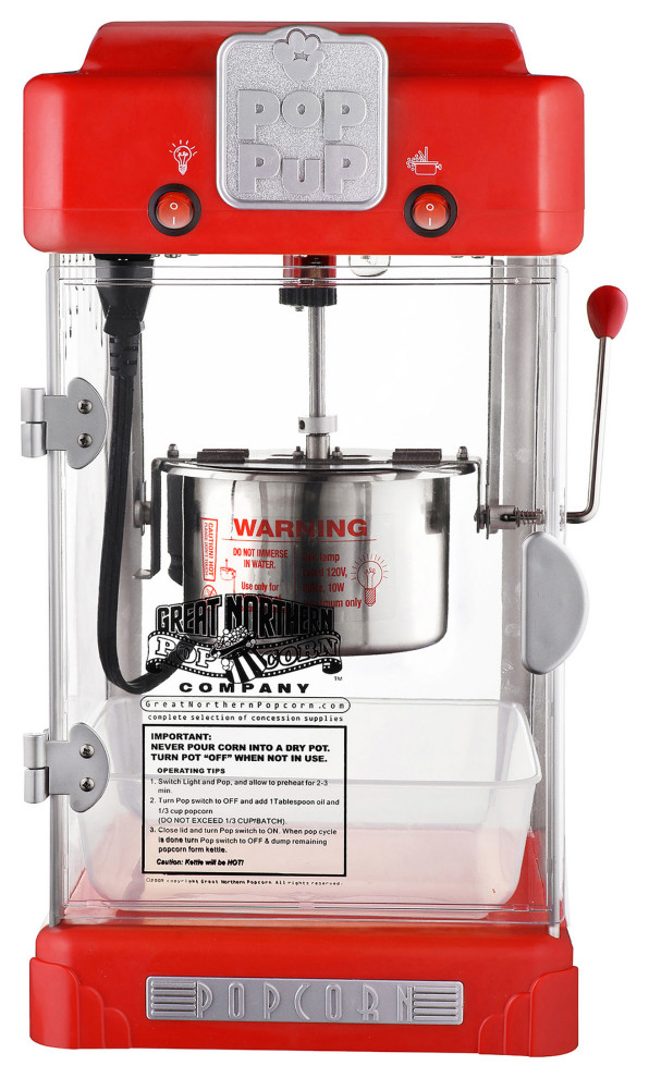 Popcorn Machine 2.5-Ounce Kettle with 12-Pack Popcorn Packets and ...