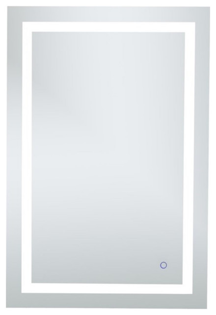 Elegant Decor Helios 30" x 18" Hardwired LED Bathroom Mirror with Touch ...