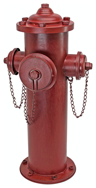 Large Metal Replica Fire Hydrant - Industrial - Garden Statues And Yard ...