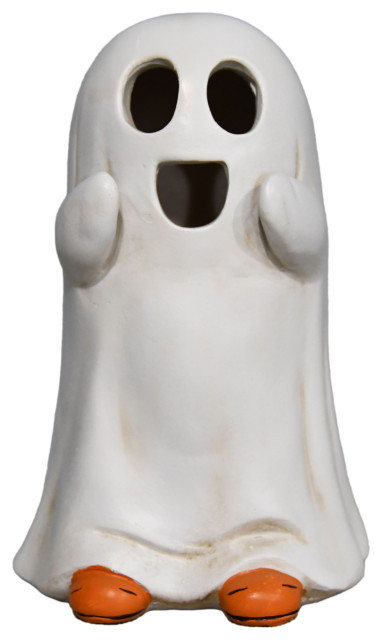 Ghost Light Up LED Halloween Figurine 6" - Modern - Holiday Accents And ...