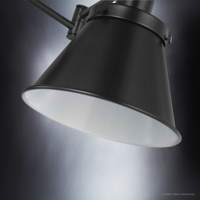 Luxury Traditional Wall Light, Midnight Black, UHP3311 - Transitional ...