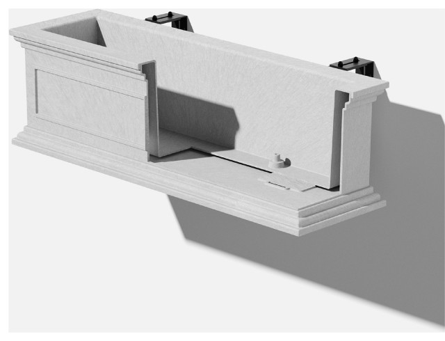 Brixton Window Box Planter With Bracket, 36", 36 Inch - Traditional ...