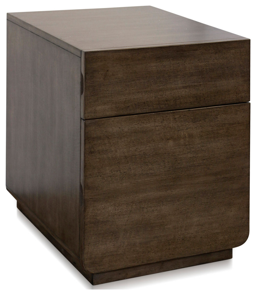 Masters Office Storage, Dark Brown - Transitional - Office Carts And ...