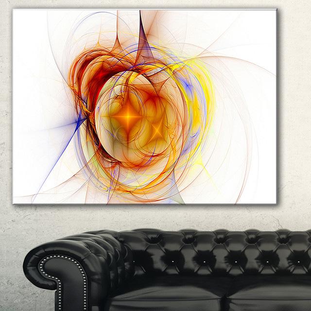 "Supernova Explosion in White" Digital Art Canvas Print, 40"x20 ...