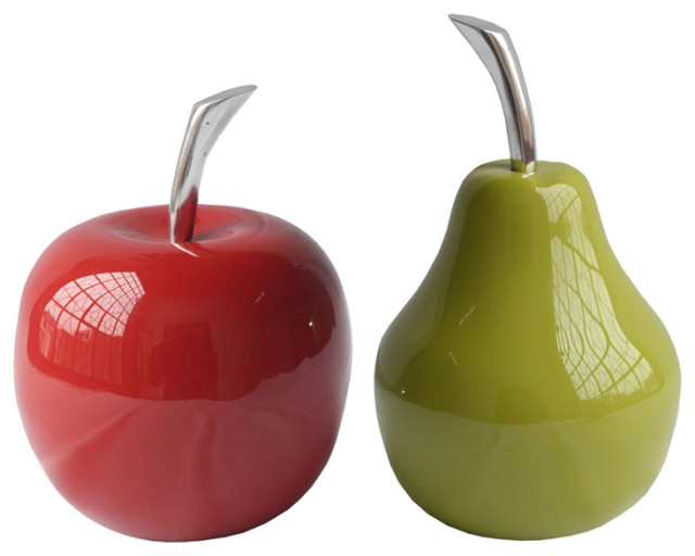 Peral Verde Small Green Pear - Contemporary - Decorative Objects And ...