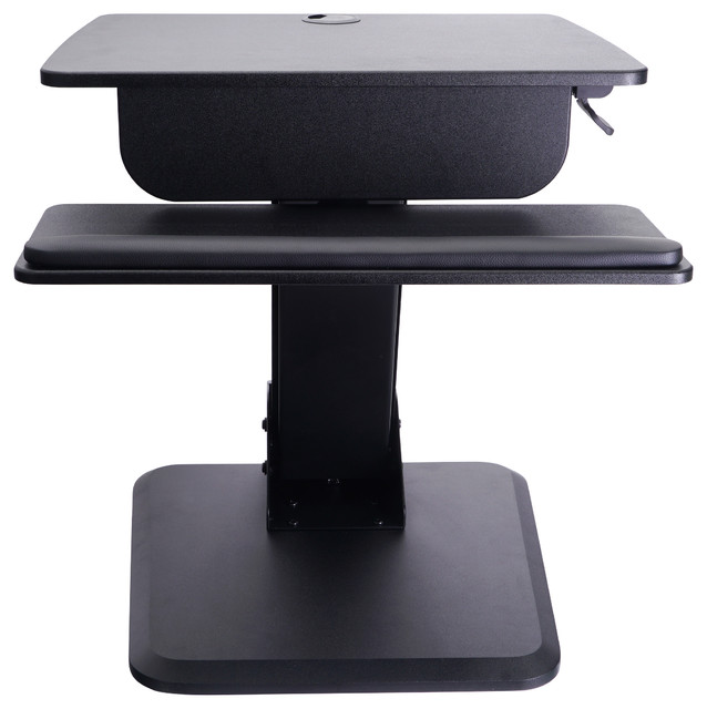 Dyconn Height Adjustable Desktop Stand Monitor Mount, Black/Silver ...