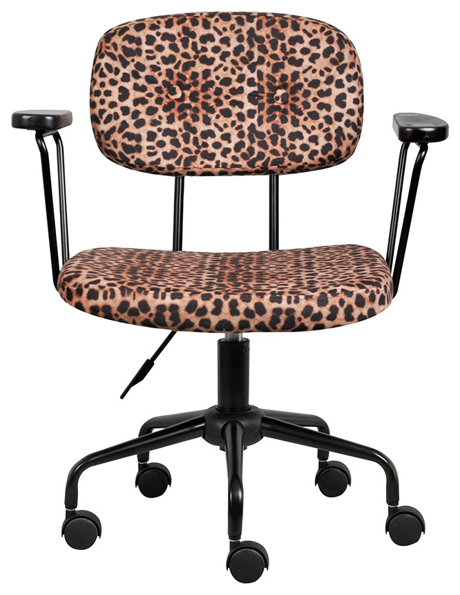 Animal Print Office Desk Chair With Arm - Contemporary - Office Chairs ...