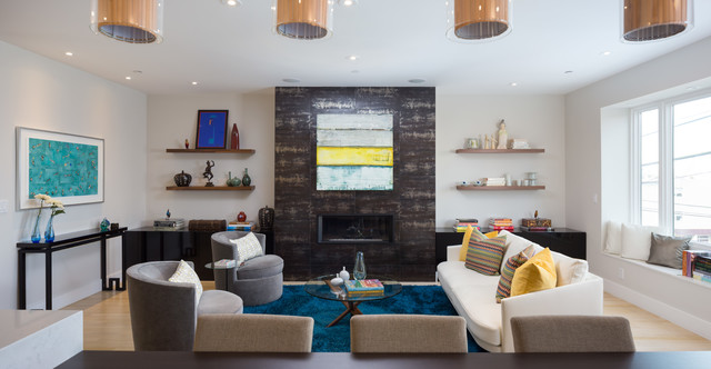 Houzz Tour: Modern With a View to Being Warm and Cozy
