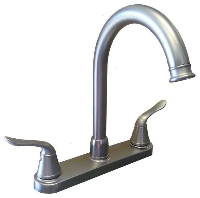 Banner 8" Centerset Kitchen Faucet With Side Spray, Chrome ...