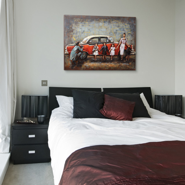 "Family Portrait" Mixed Media Iron Hand Painted Dimensional Wall Art ...