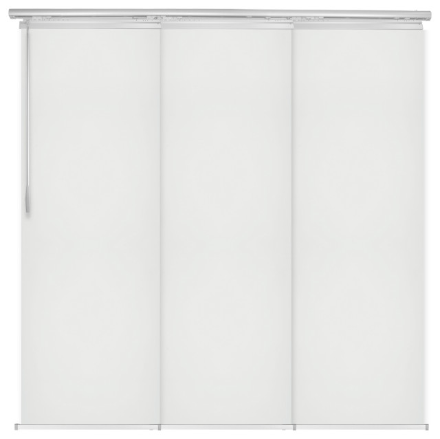 Danilo 3-Panel Track Extendable Vertical Blinds 36-66"W, 91.4" H ...