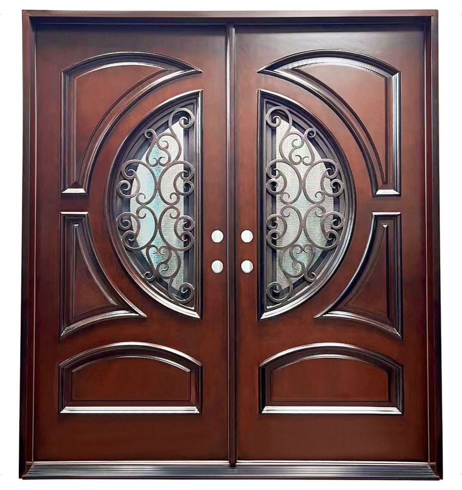 Forever Doors, Exterior Front Entry Composite Double Doors , 72"x80 ...