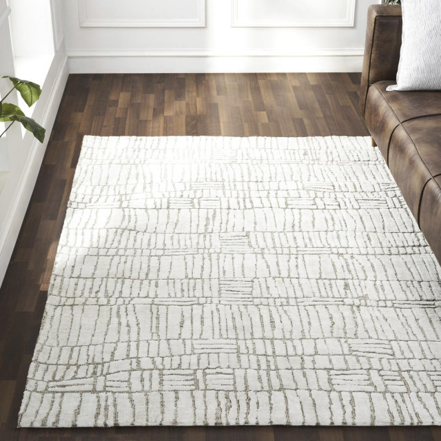 Hazel Area Rug, Ivory and Sand - Contemporary - Area Rugs - by Lighting ...