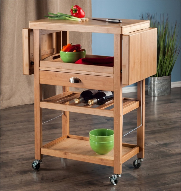 Barton Kitchen Cart - Transitional - Kitchen Islands And Kitchen Carts ...