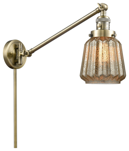 Chatham 1-Light LED Swing Arm Light - Industrial - Swing Arm Wall Lamps ...