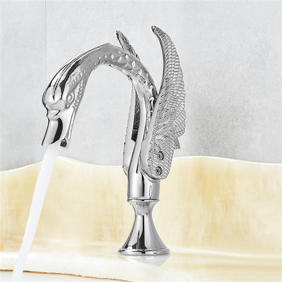 Fontana Swan Commercial Chrome Automatic Sensor Hands Free Faucet ...