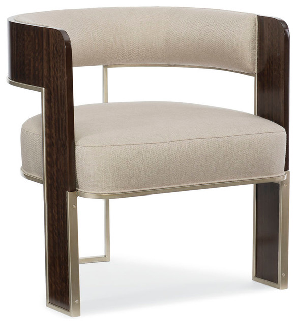 Modern Streamline Open Back Barrel Chair - Contemporary - Armchairs And ...