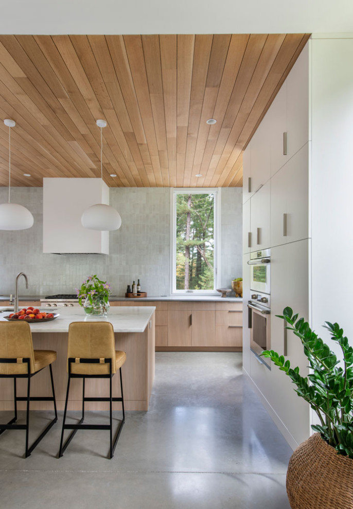 Courtyard House - Modern - Kitchen - Boston - by Flavin Architects | Houzz