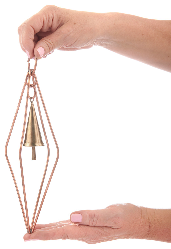 100% Pure Copper Diamond Rain Chain, 8-1/2 Feet Long, Extra Large ...