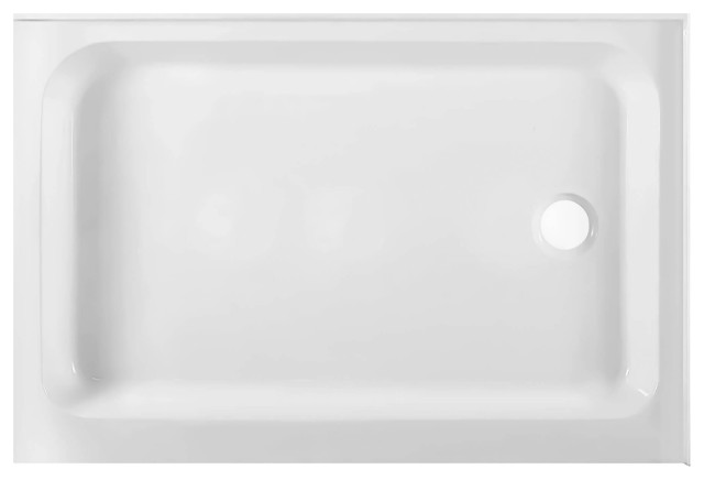 Fine Fixtures Double Threshold Acrylic Shower Base, 42 X 30 - Modern ...